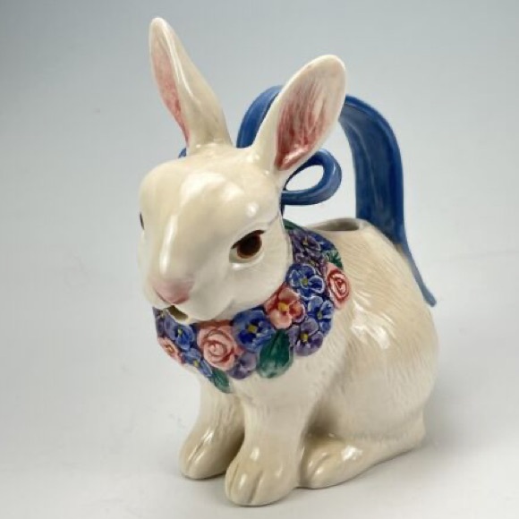 Fitz and Floyd | Kitchen | Vintage Fitz Floyd Bunny Rabbit In Roses ...